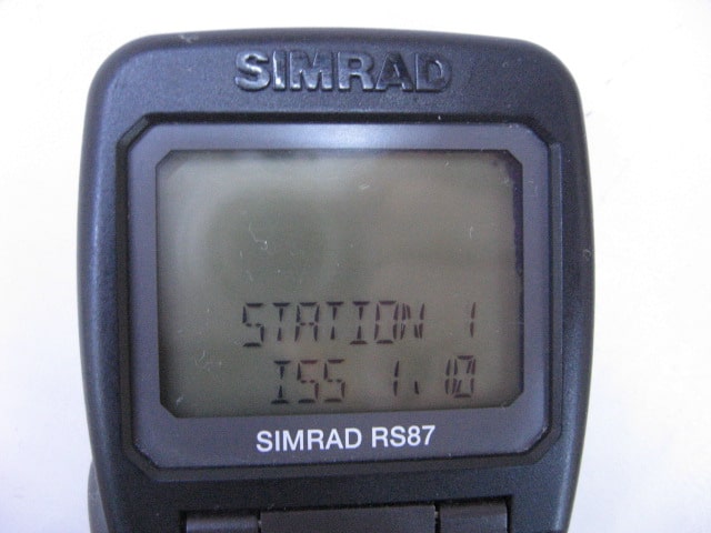 SIMRAD RS87 AHS87 Marine VHF Radio Handset Re-Built Cable Tested ...