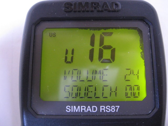 SIMRAD RS87 AHS87 Marine VHF Radio Handset Re-Built Cable Tested ...
