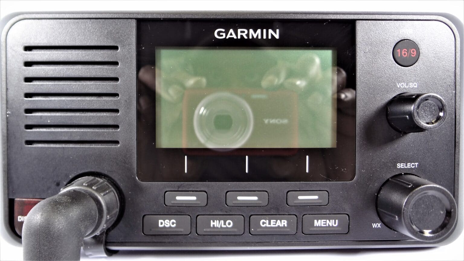 Garmin VHF 215 Submersible VHF Radio Transceiver Unit W/Mic and Sun ...