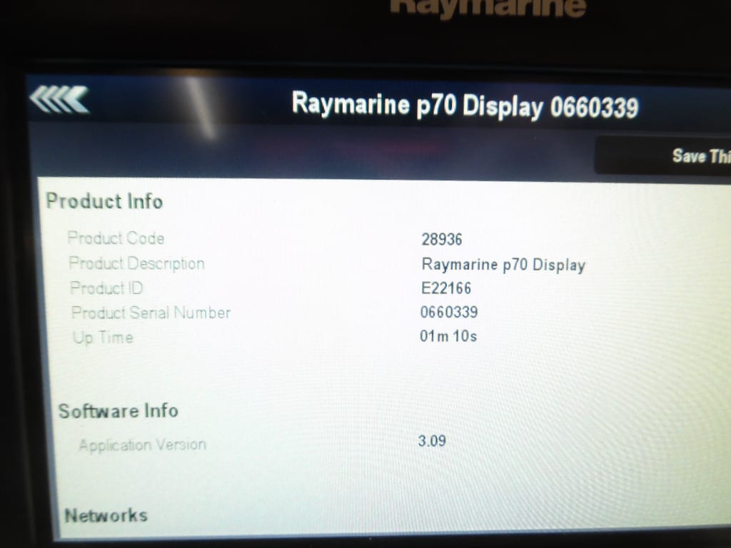 Raymarine P70 Color Seatalk NG Autopilot Display - E22166 - Tested Good ...