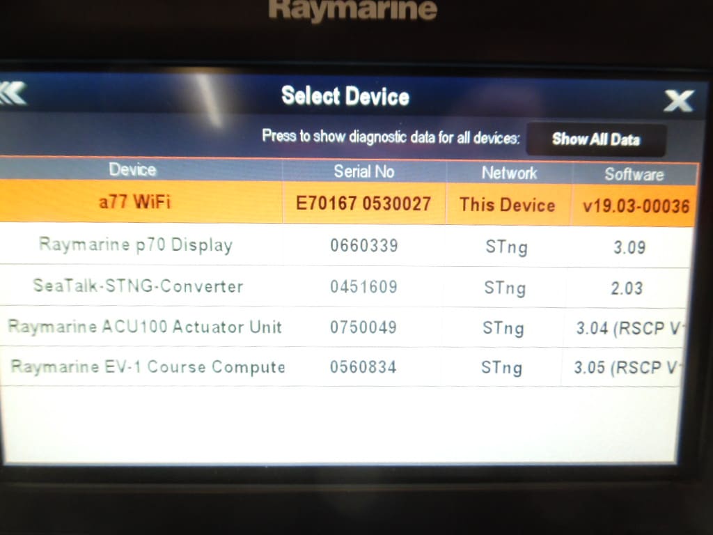 Raymarine P70 Color Seatalk NG Autopilot Display - E22166 - Tested Good ...