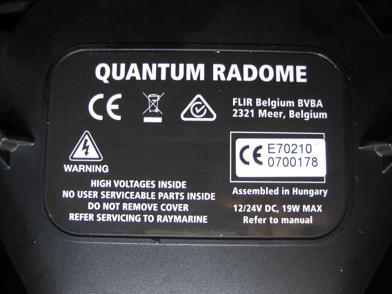 Raymarine Quantum Q24C Radome - Great Condition Tested - 90 Day Warr ...