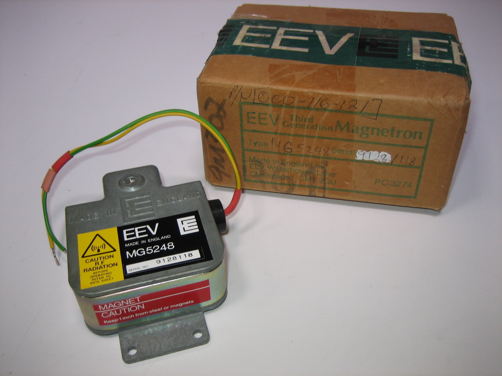 EEV Marconi Magnetron MG5248 4kw for Marine Radar Furuno - 000-116-121 ...