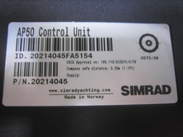 Simrad AP50 Control Head F//J50 Autopilot System TESTED *90 DAY ...