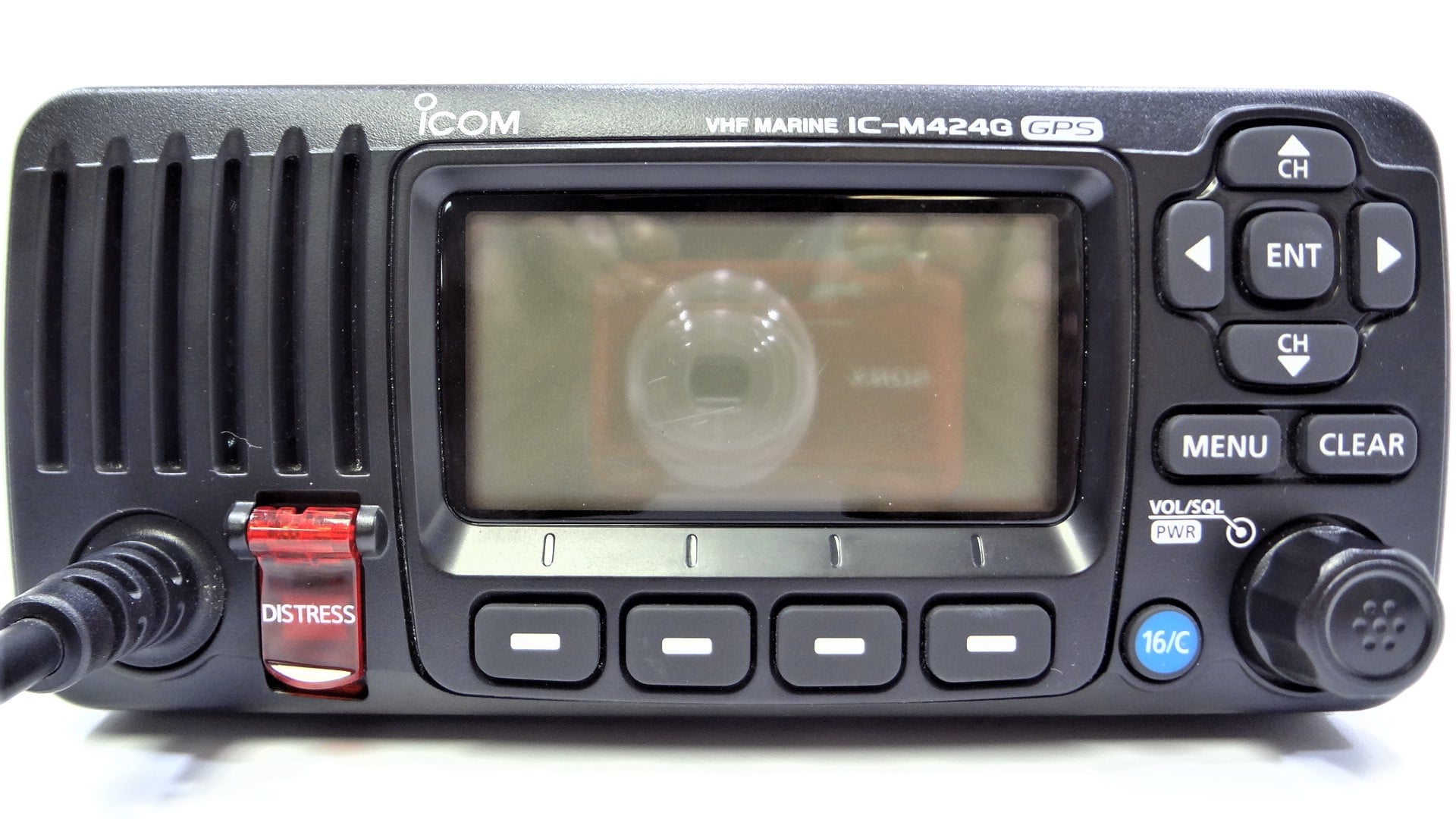 Icom IC-M423G Submersible Marine VHF Radio Transceiver Unit w Hand Mic ...