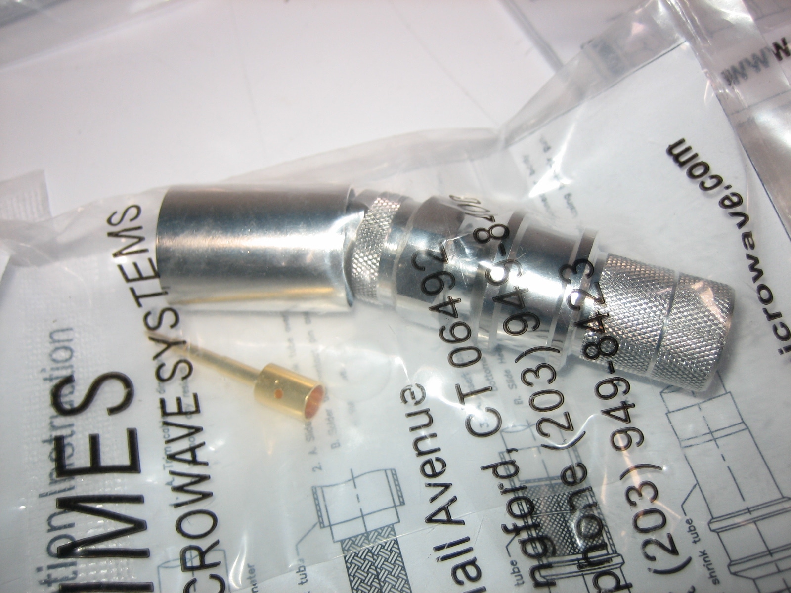 Times Microwave Systems *NEW LOT OF 10 TC-600-TM-X TNC Connectors 3190 ...