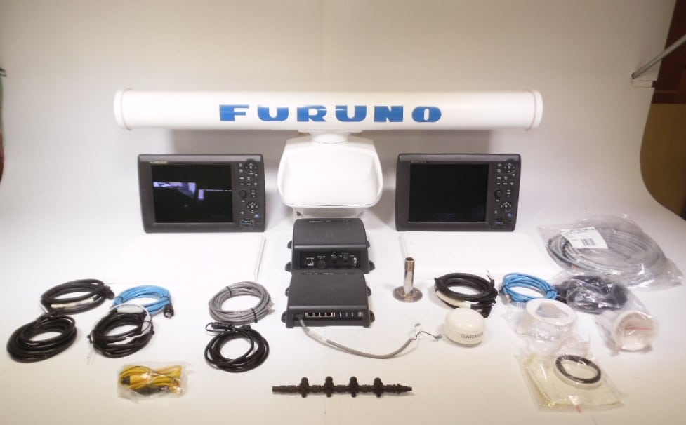 Furuno Dual Navnet 3D MFD12 w/ DRS6A GPS19x DFF1 HUB-101 SYSTEM Tested ...