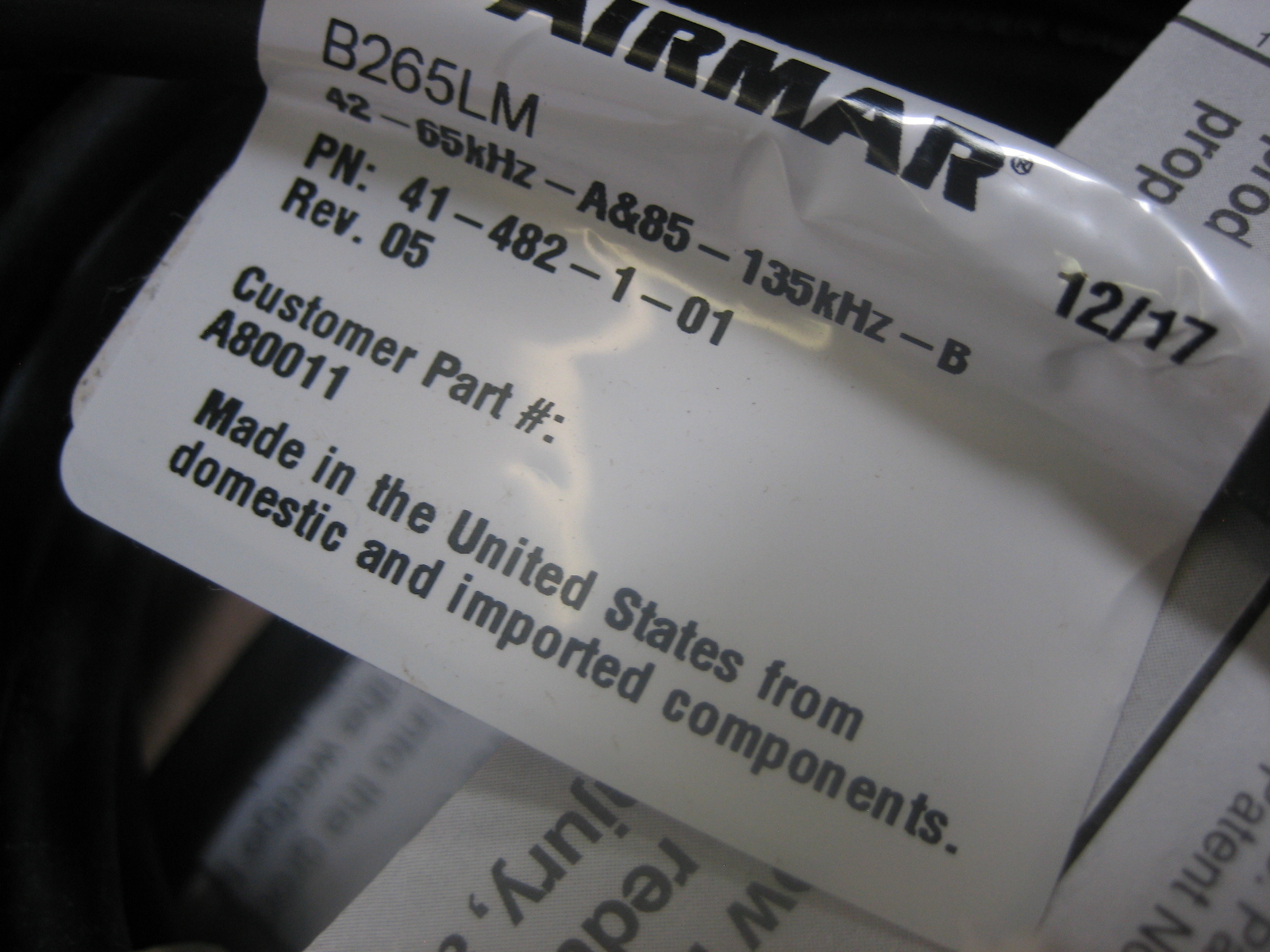 Raymarine A80011 NEW B265LM CHIRP Thru-Hull 1000w 1kw Transducer CP470 ...