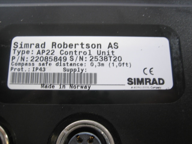 Simrad~AP22 Autopilot Control Head~New LCD!/With Suncover/90 DAY WARR ...