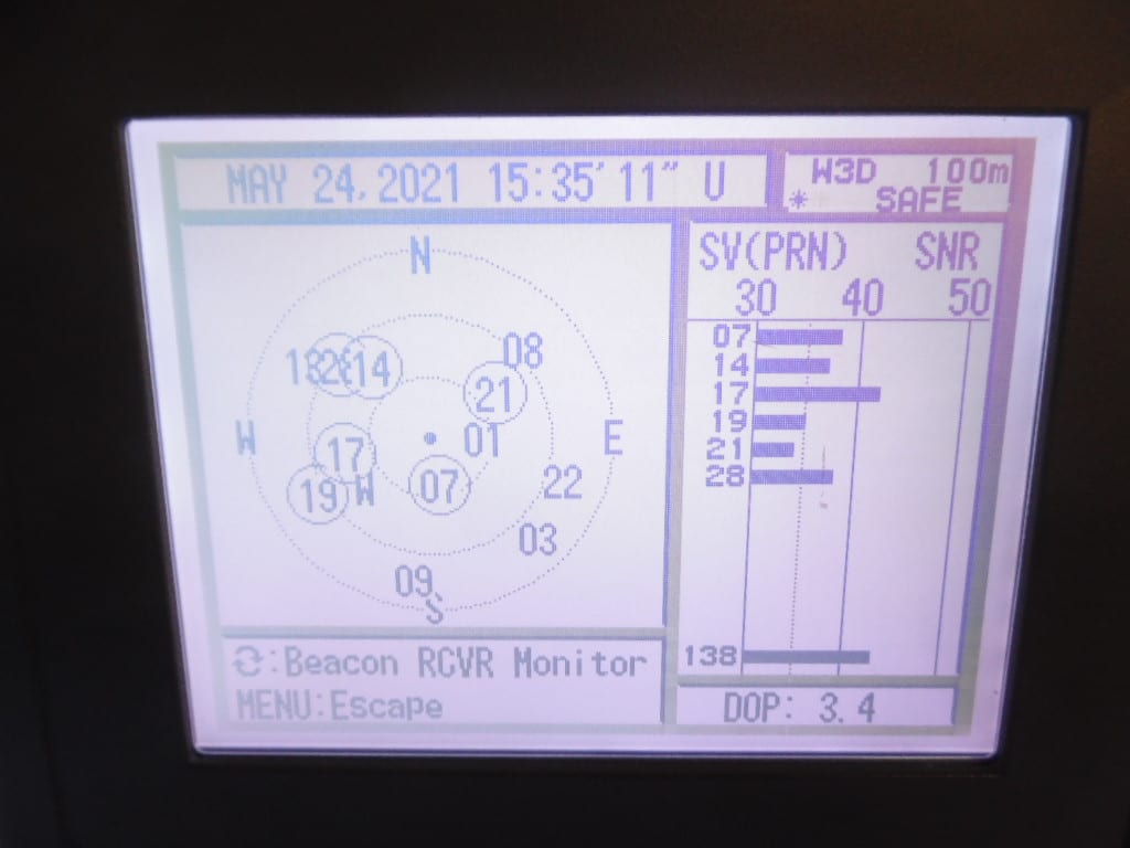 Furuno GP-150 GPS/WAAS Navigator Display w/ Power Cable - Tested Good ...