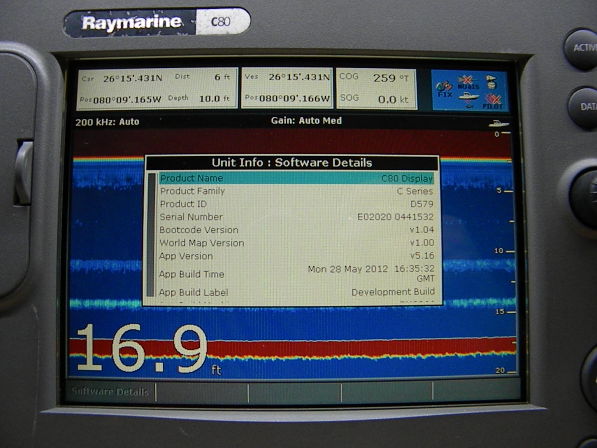 Raymarine C80 Classic Display w/bezel - E02020 - *NEW LCD* 90 Day ...