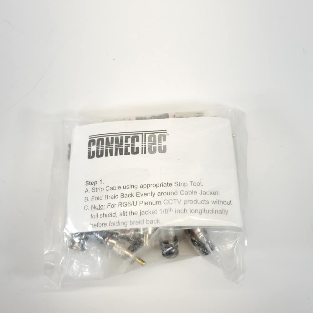 Connect Tec CM-RG59U-RCA - RG59U RCA Gold Tip Male Connectors - PACK OF ...