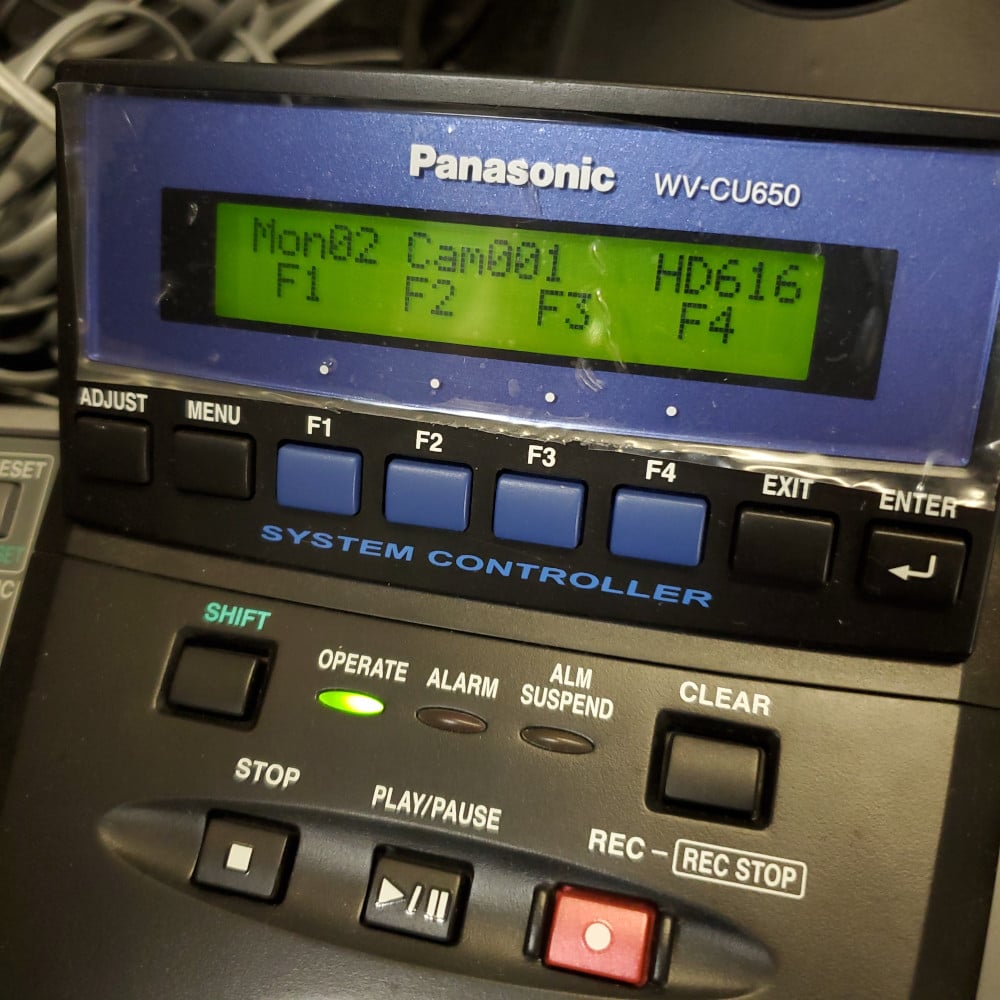 Panasonic WV-CU650 - CCTV Surveillance Security System Controller w ...