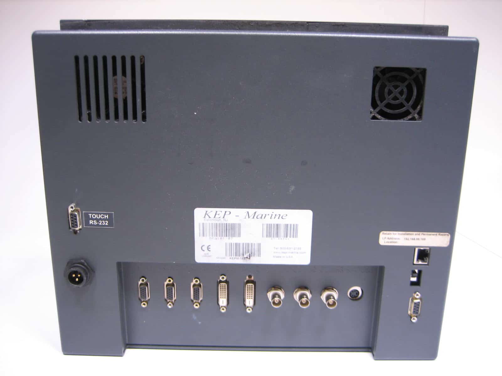 KEP Marine KEPM-15T 15" Sunlight Viewable Marine Monitor Tested Good ...