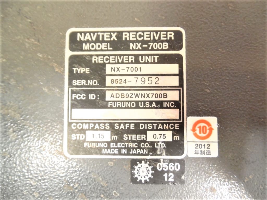 Furuno NX-700B Weatherfax/Navtex Receiver - NX-7001 - Read Description ...