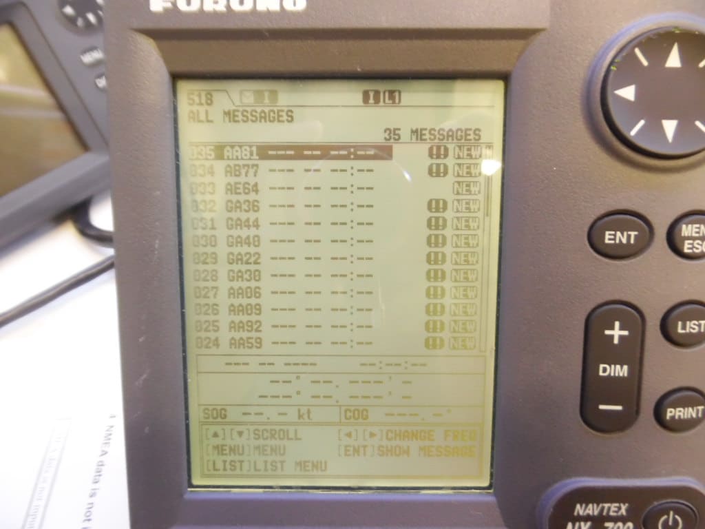 Furuno NX-700B Weatherfax/Navtex Receiver - NX-7001 - Read Description ...