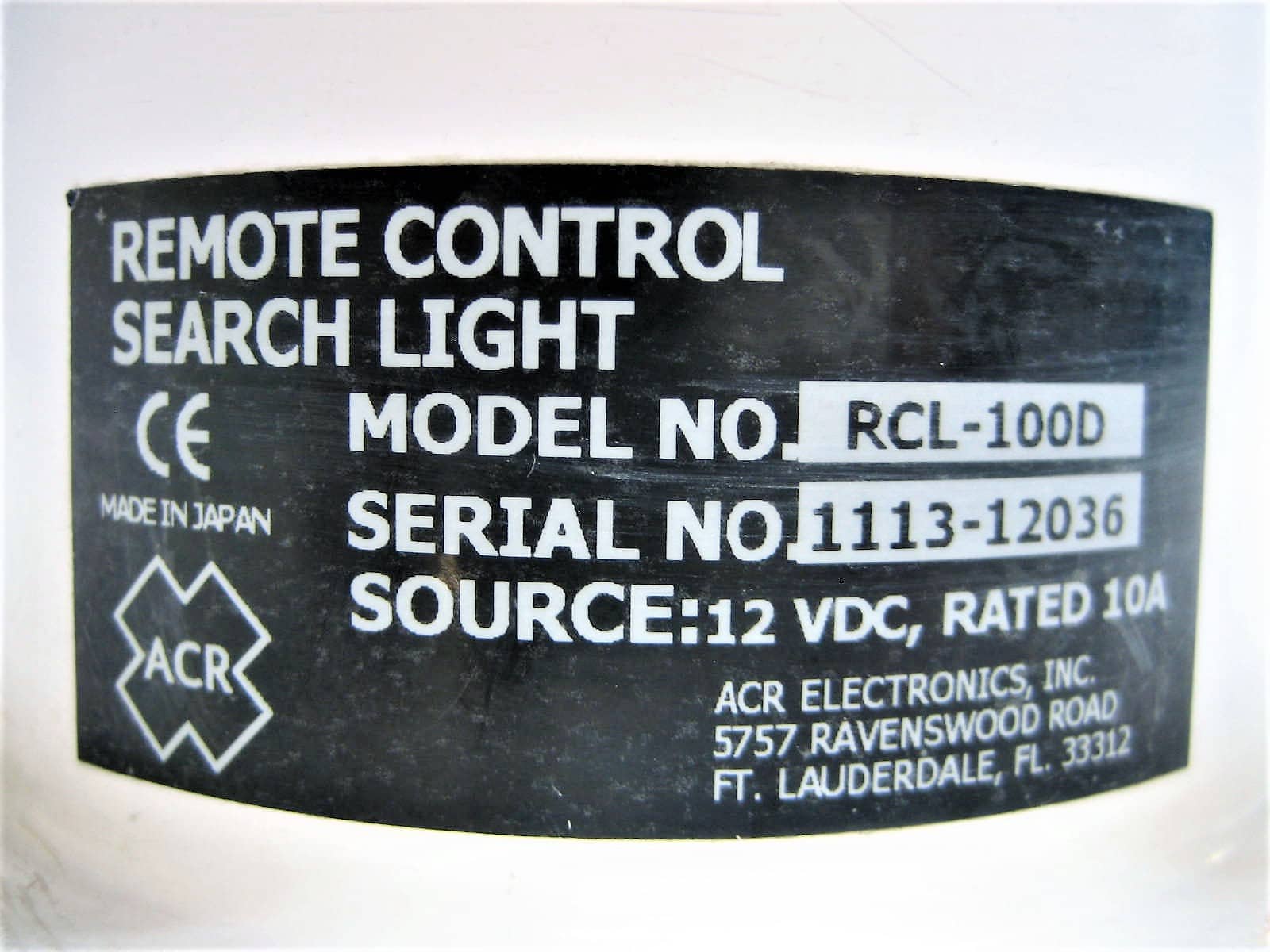 ACR RCL-100D 12/24 Volt - Shell ONLY!! Great Condition - Read ...