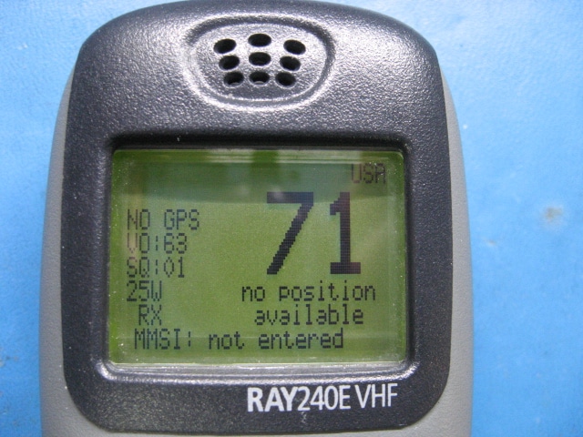Raymarine RAY240E Ray240 Marine VHF Radio Handset Only E45010 Working ...
