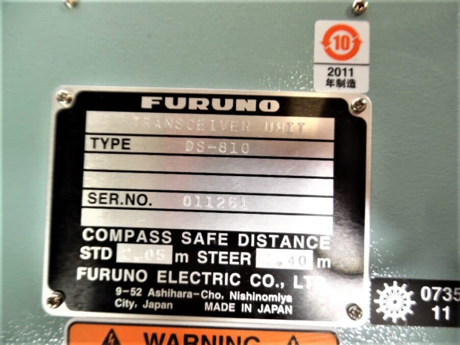 Furuno - DS80 - IMO Compliant Doppler Speed Log - DS-800 DS-801 DS-802 ...
