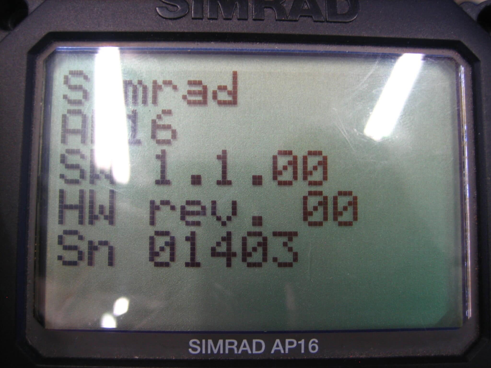 Simrad AP16 Autopilot Control Head 22087399 in Good Condition - 90 DAY ...