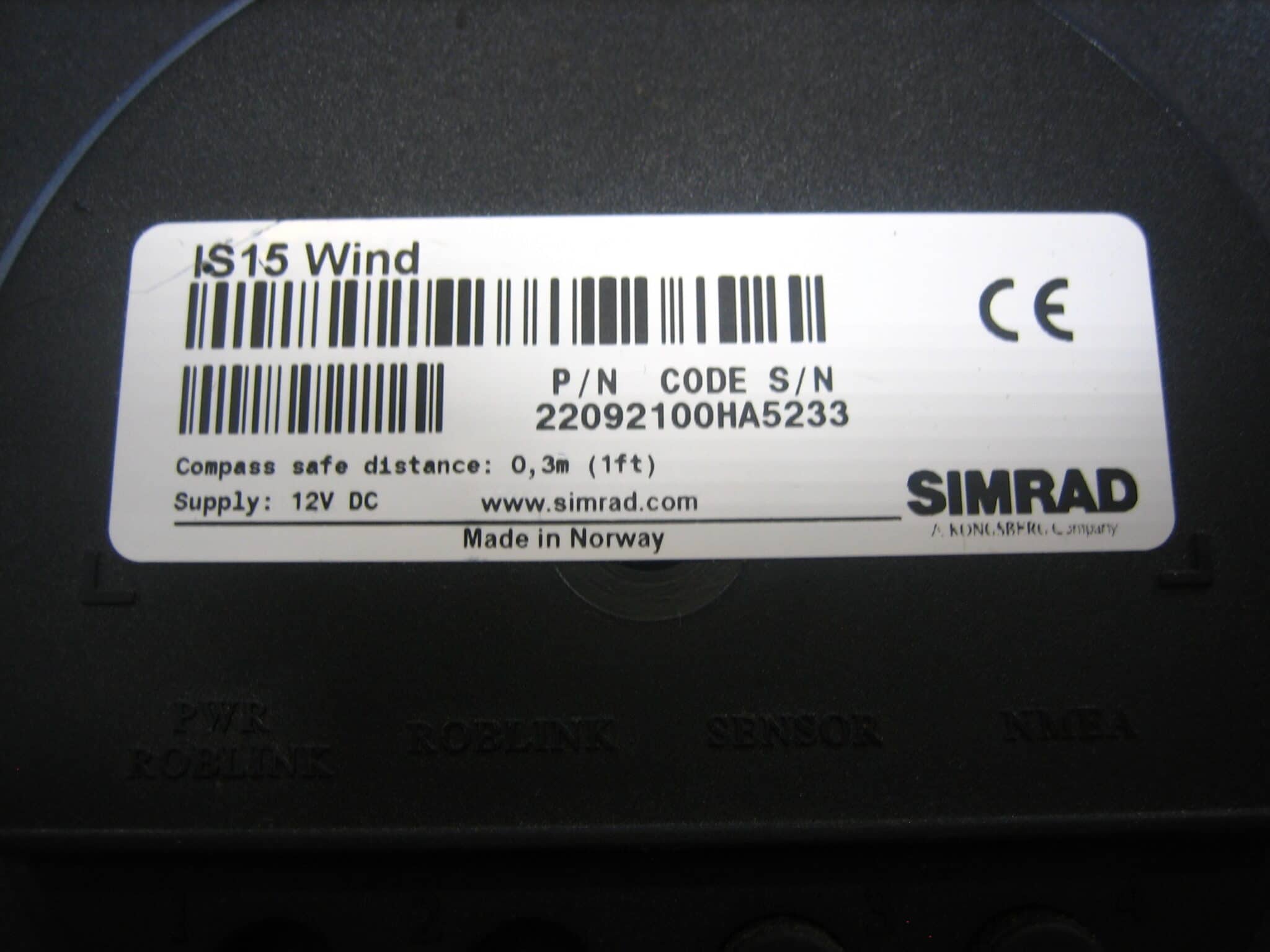 Simrad IS15 Wind Display/22094676 ~ 90 DAY WARR // Free Shipping - Max ...