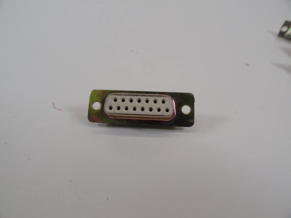 DB15 DB 15 D-Sub Serial Port 15 Pin Solder Connectors Female - WHITE ...