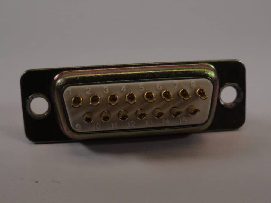 DB15 DB 15 D-Sub Serial Port 15 Pin Solder Connectors Female - WHITE ...