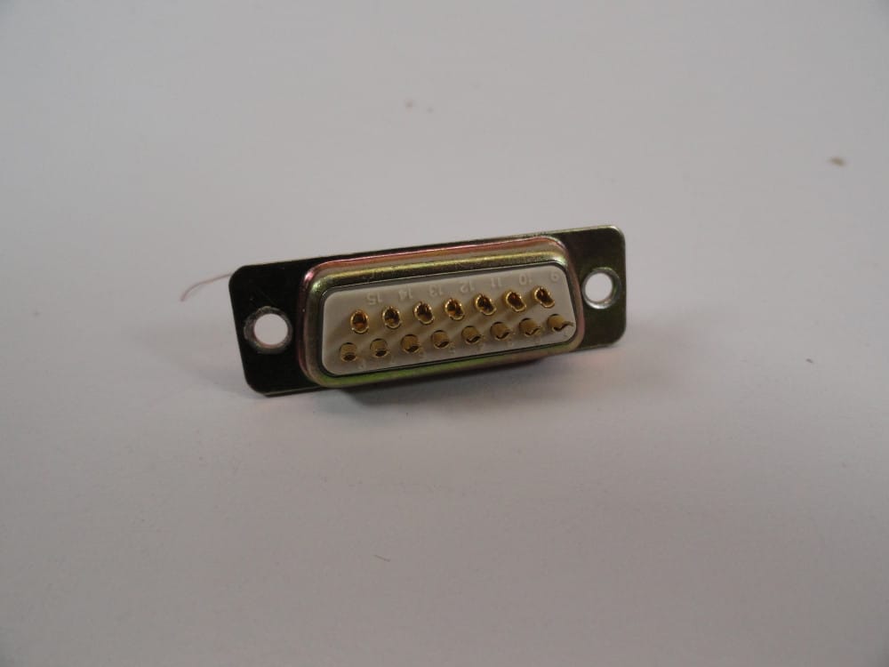 DB15 DB 15 D-Sub Serial Port 15 Pin Solder Connectors Female - WHITE ...