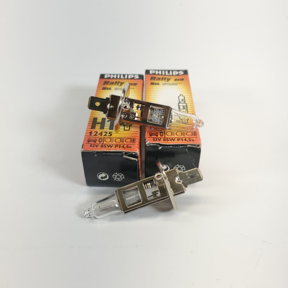 Philips Rally H1 12425 - 85W 12V Halogen Head Light Replacement Bulbs ...