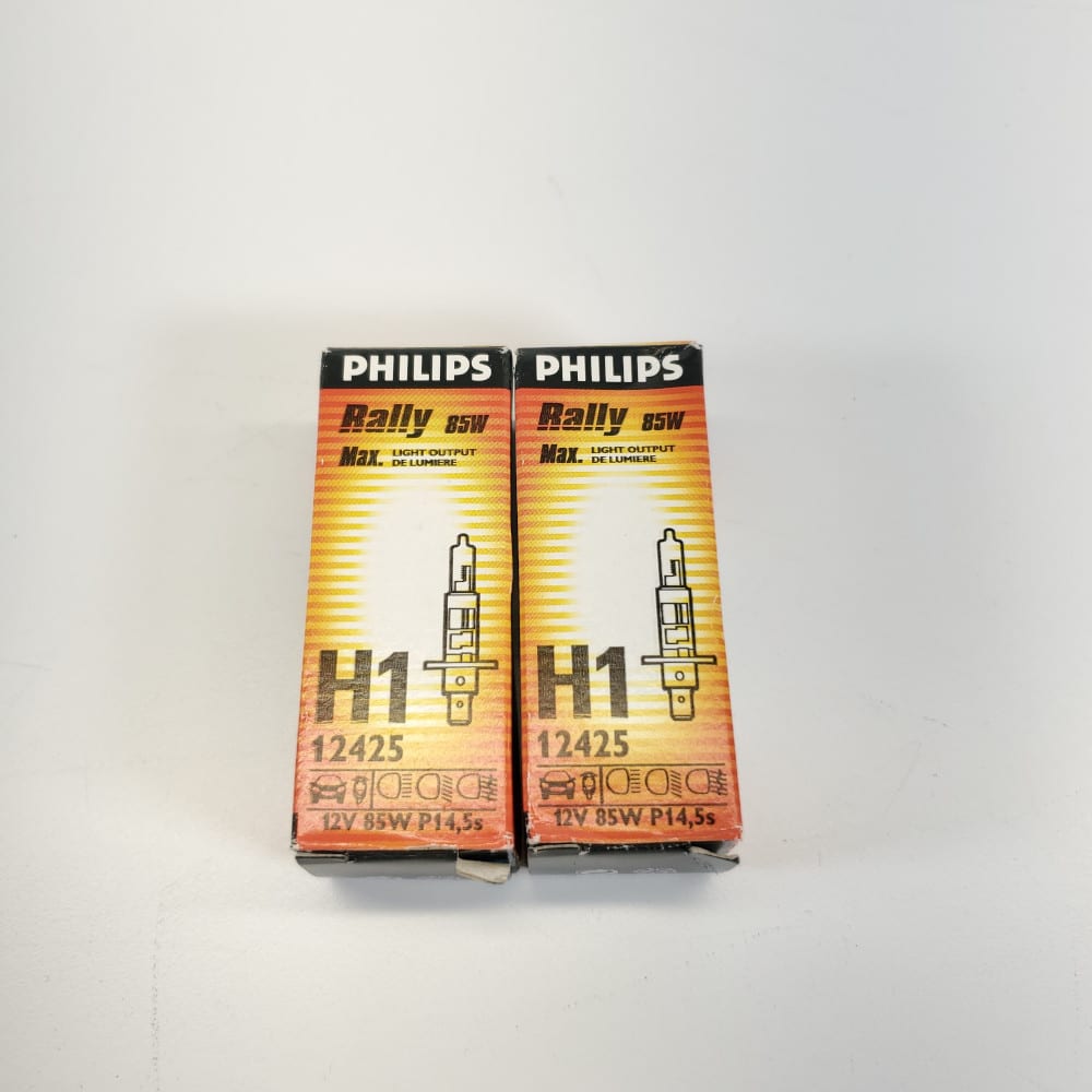 Philips Rally H1 12425 - 85W 12V Halogen Head Light Replacement Bulbs ...