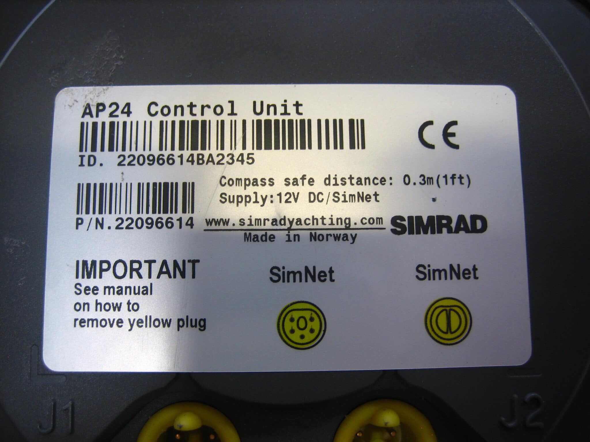 Simrad AP24~Autopilot Control Head in GOOD Condition ~ 22096614//Tested ...