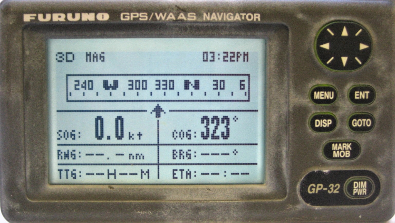 Furuno GP-32 GPS WAAS Navigator 3.5" Monochrome LCD Display Repeater ...