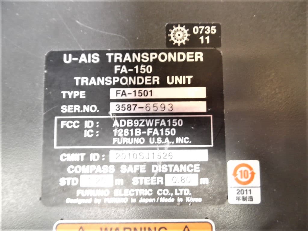 Furuno - FA-150 Class A IMO Approved FA1501 FA1502 GPA-017 - Fully ...