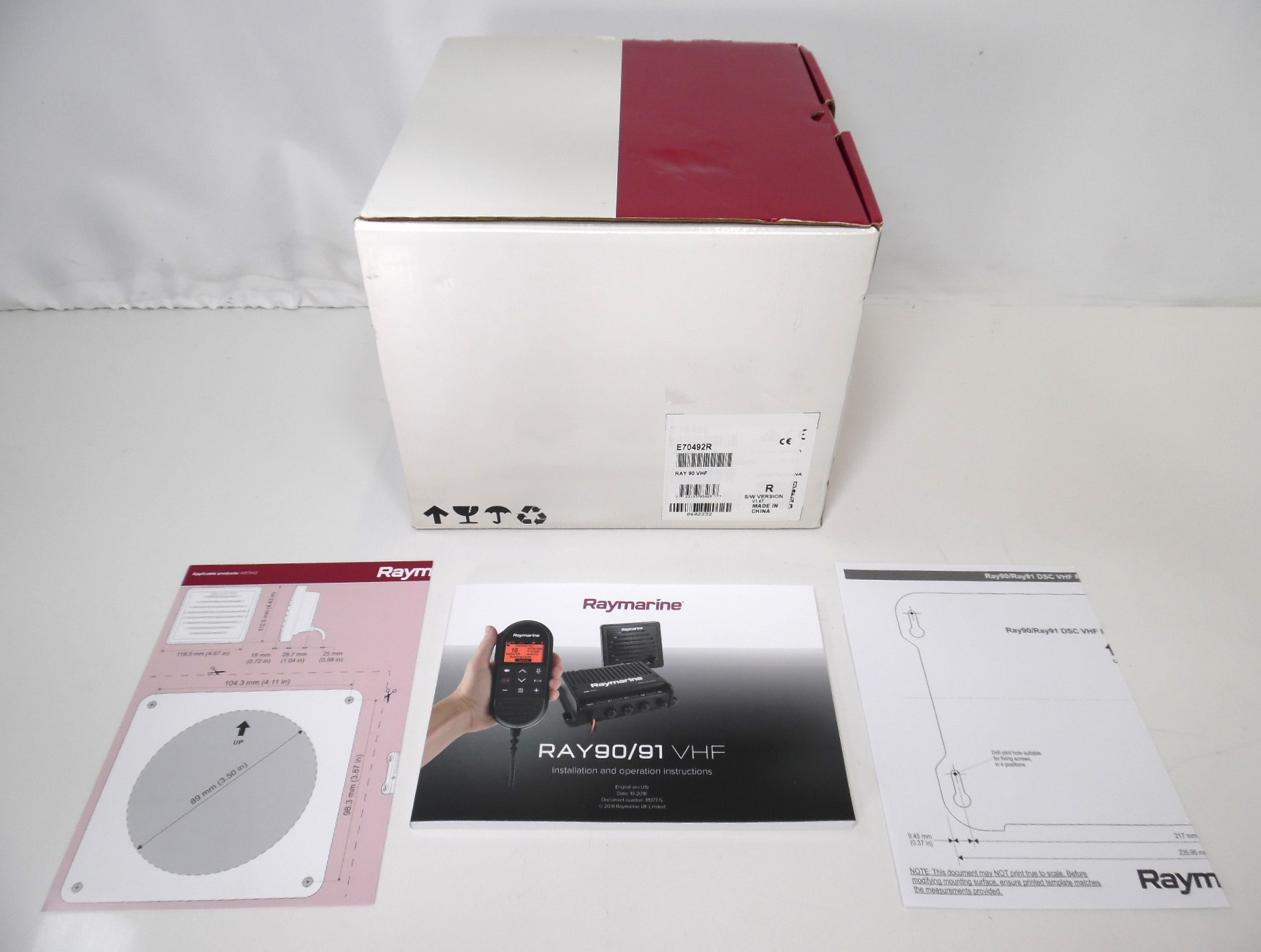 Raymarine Ray90 Modular VHF Radio System E70492R FACTORY REMAN w/2 Year ...