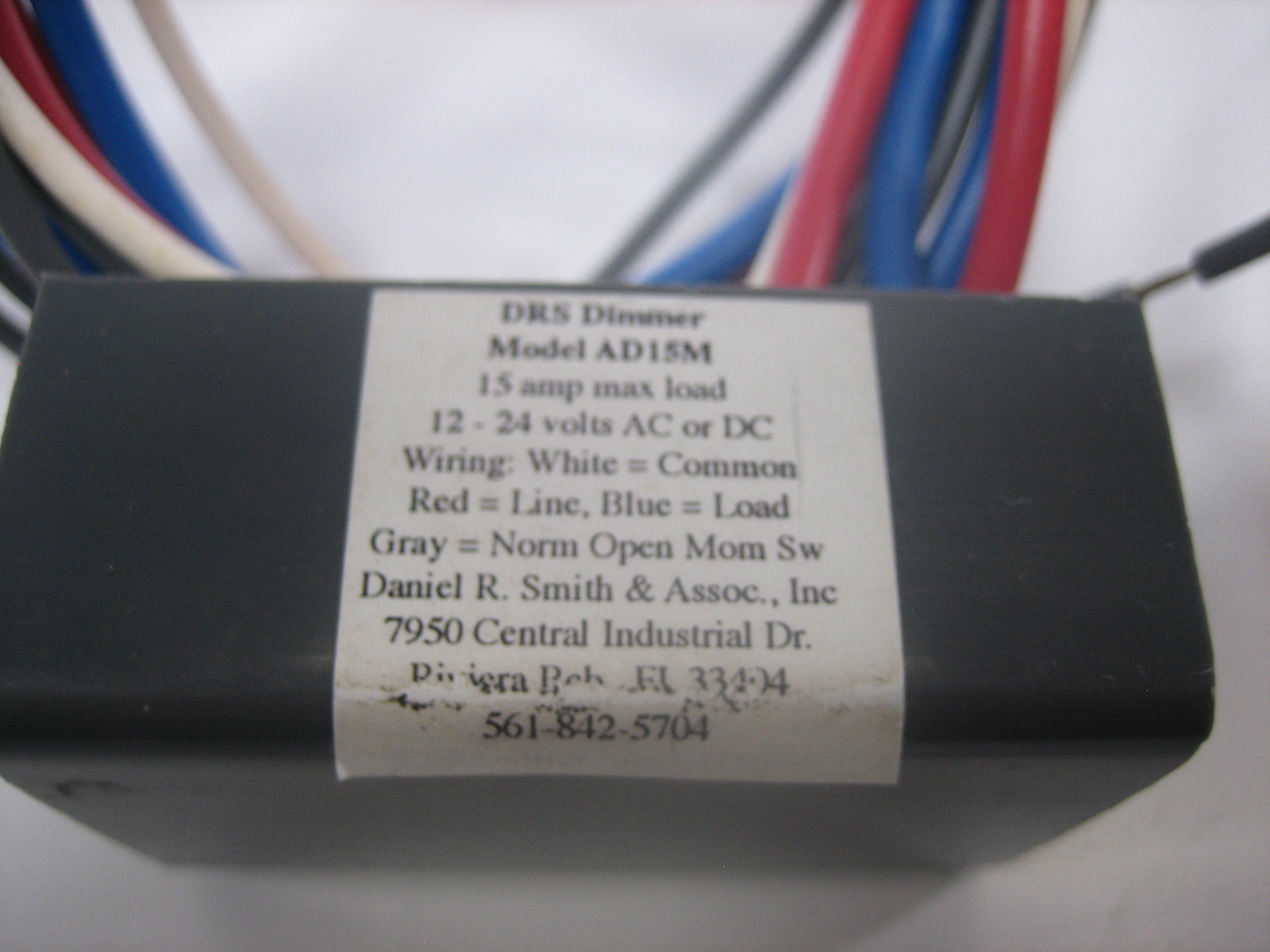 DRS/Versa Dimmer - AD15M - 12-24 VAC/VDC 15A *NEW OLD STOCK* - Max ...