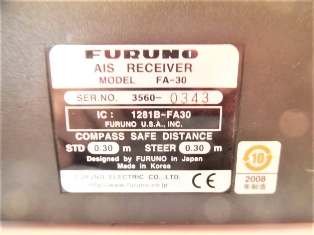 Furuno FA-30 AIS Receiver F/ Navnet 3D, TZtouch - Fully Tested - 90 Day ...