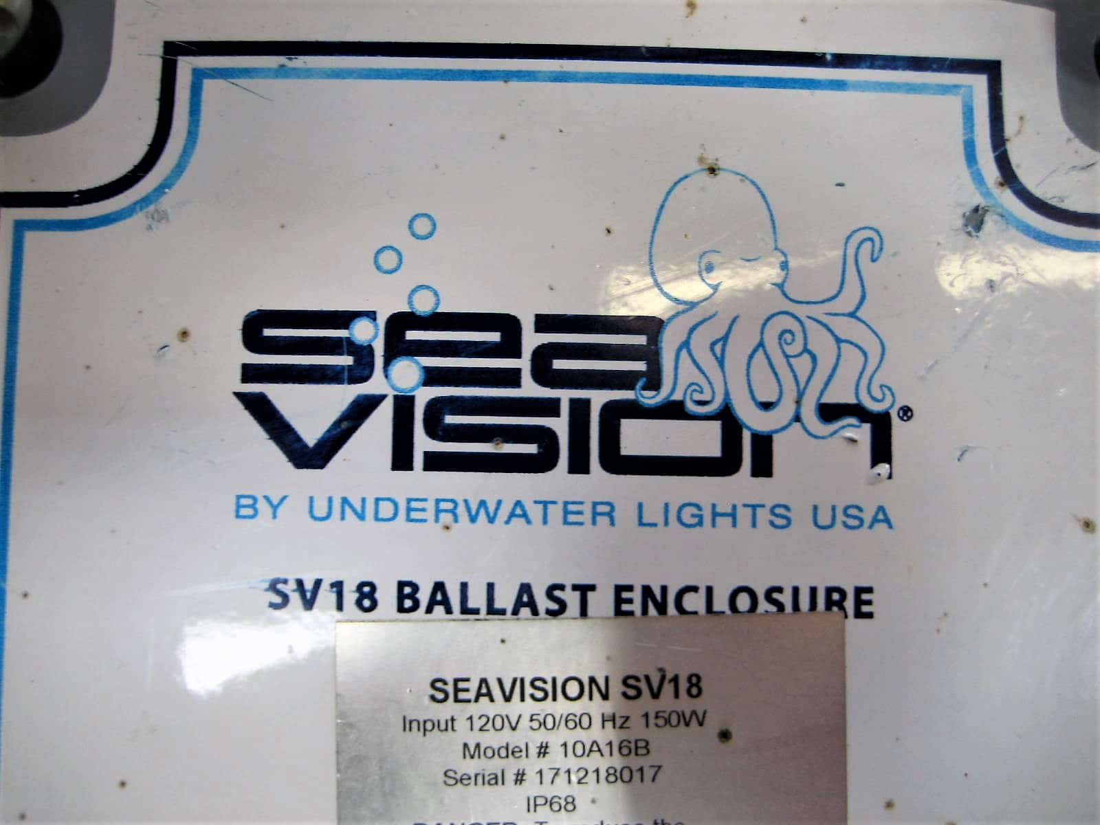 Sea Vision Underwater Lights SV18 - (10A16B) Ballast Enclosure - Max ...