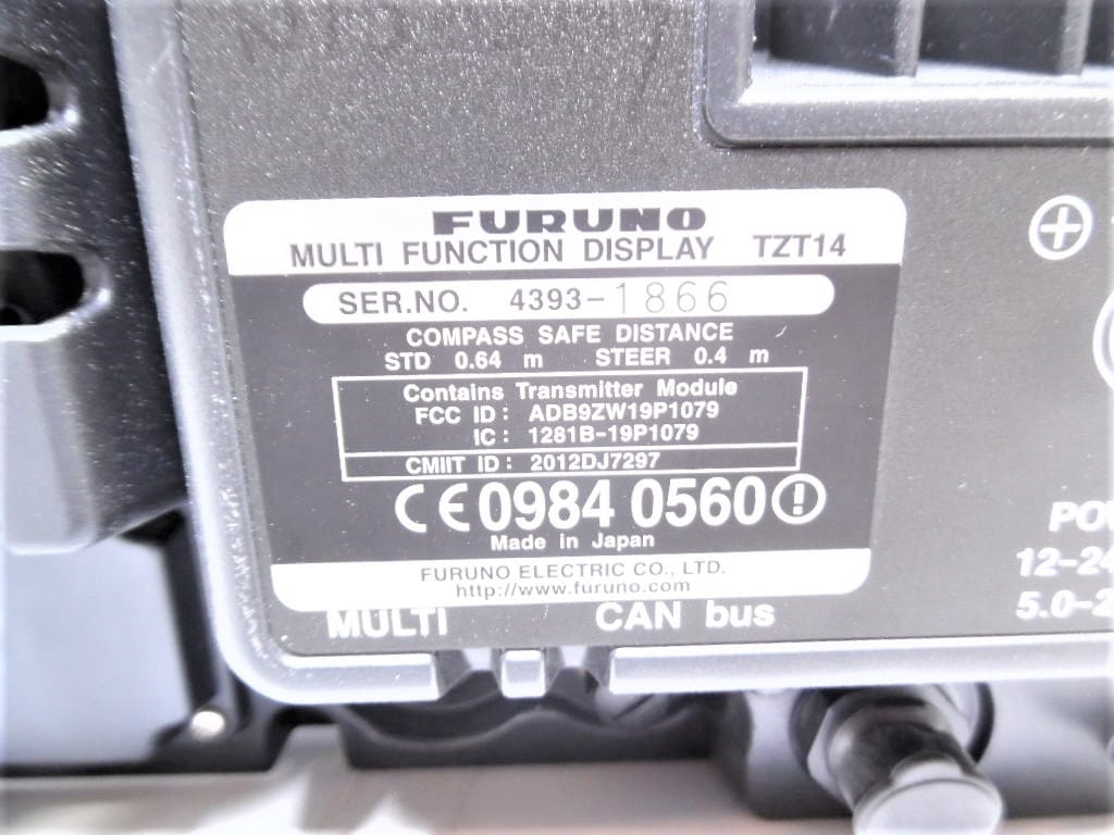 Furuno - TZtouch TZT14 14" MFD Display - W/ Suncover + Cables - Tested ...
