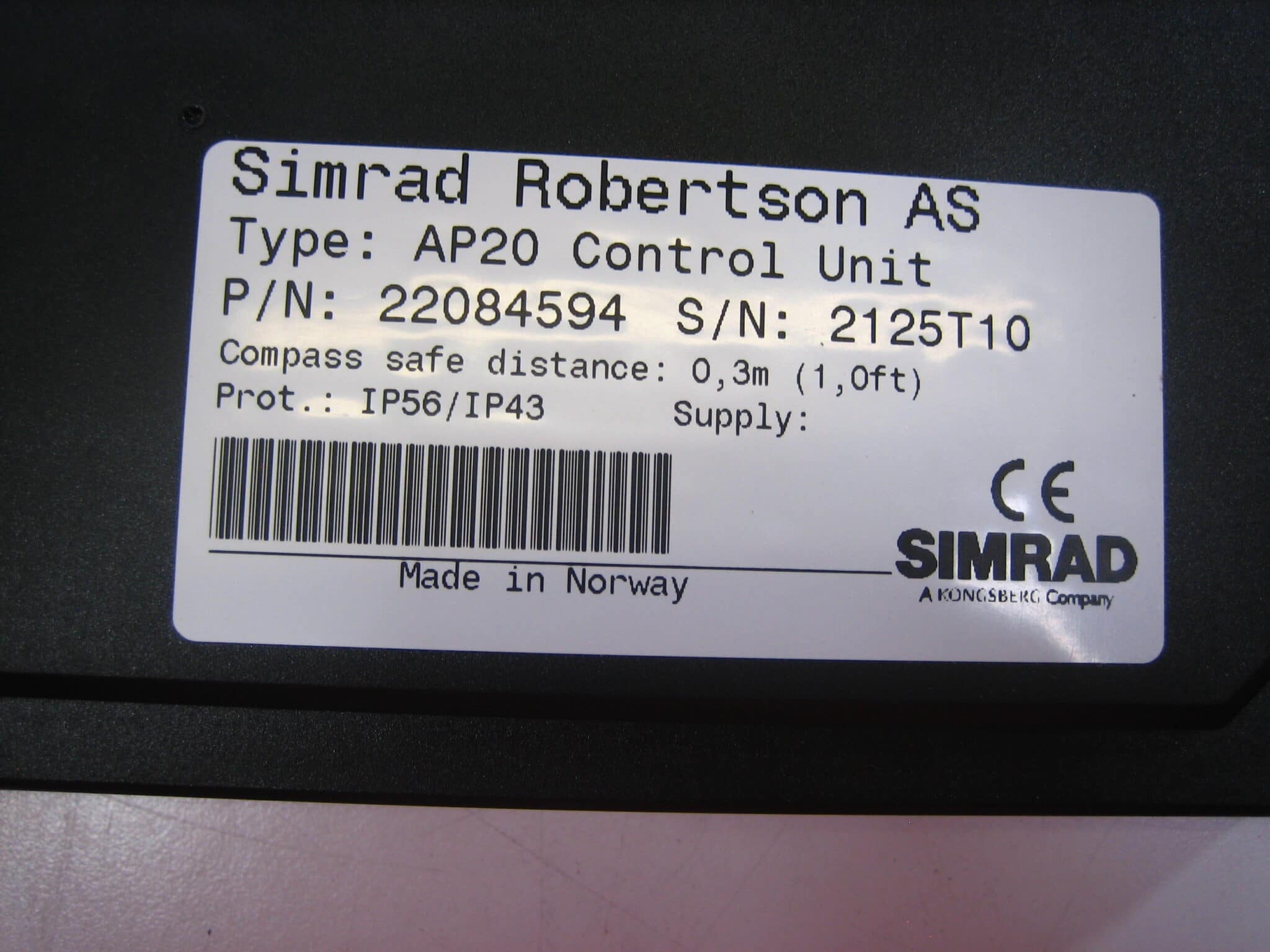 Simrad AP20 Autopilot Control Head-PN22084594-Great Cond | Tested-Good ...