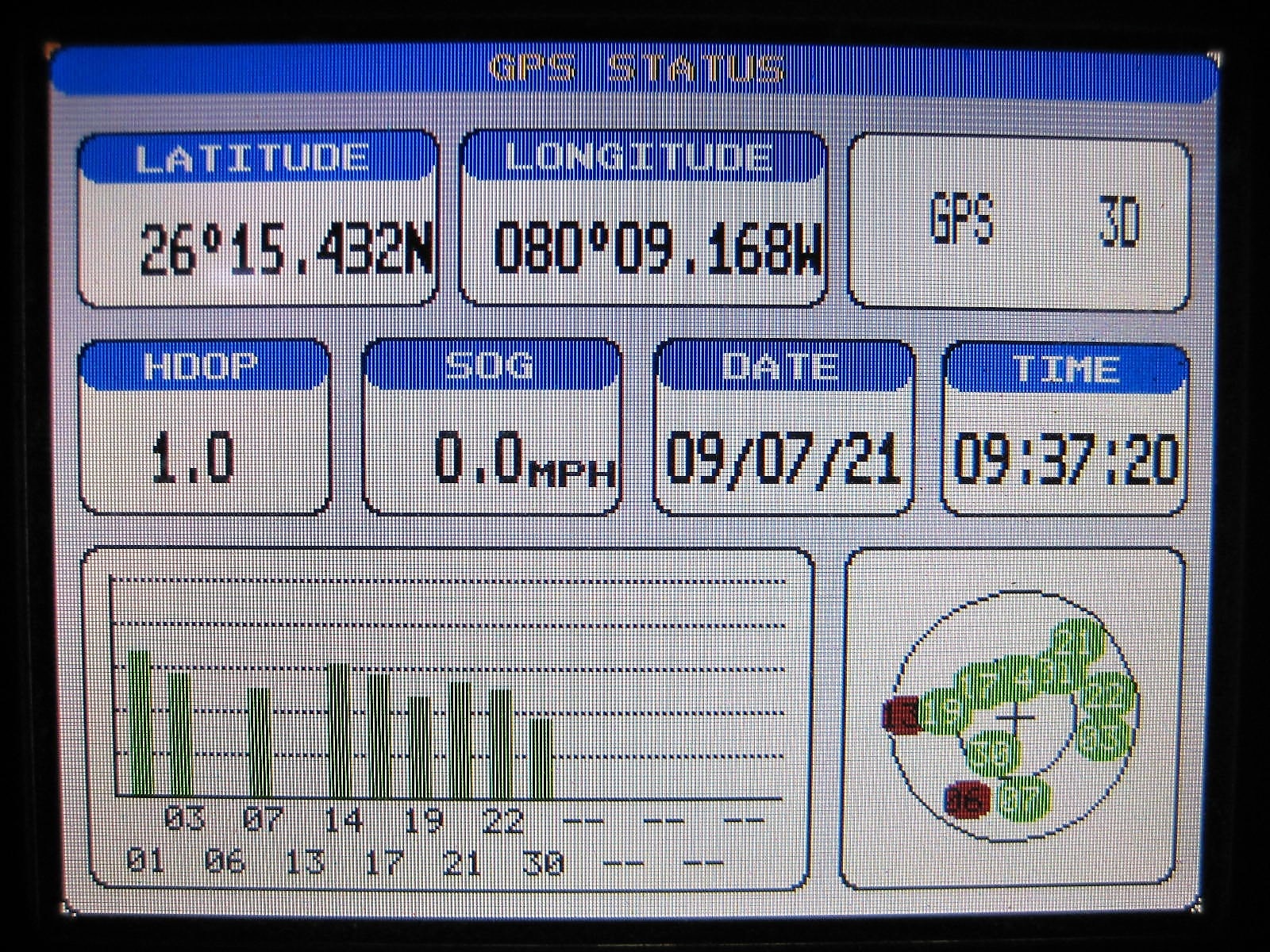Standard Horizon GPS Chart CP 180i Tested Good ~ 90 Day Warranty - Max ...
