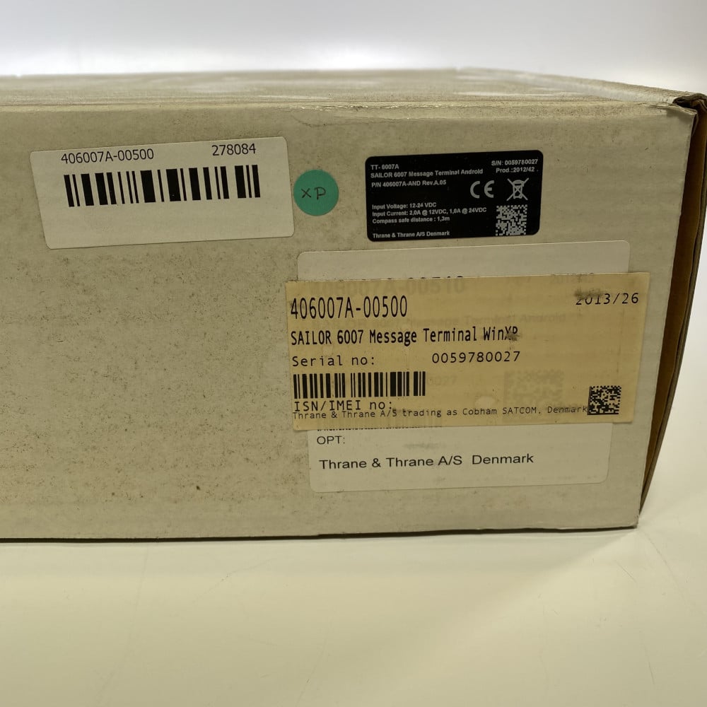 Sailor Cobham Thrane & Thrane TT-6007A 406007A Message Terminal *NEW ...