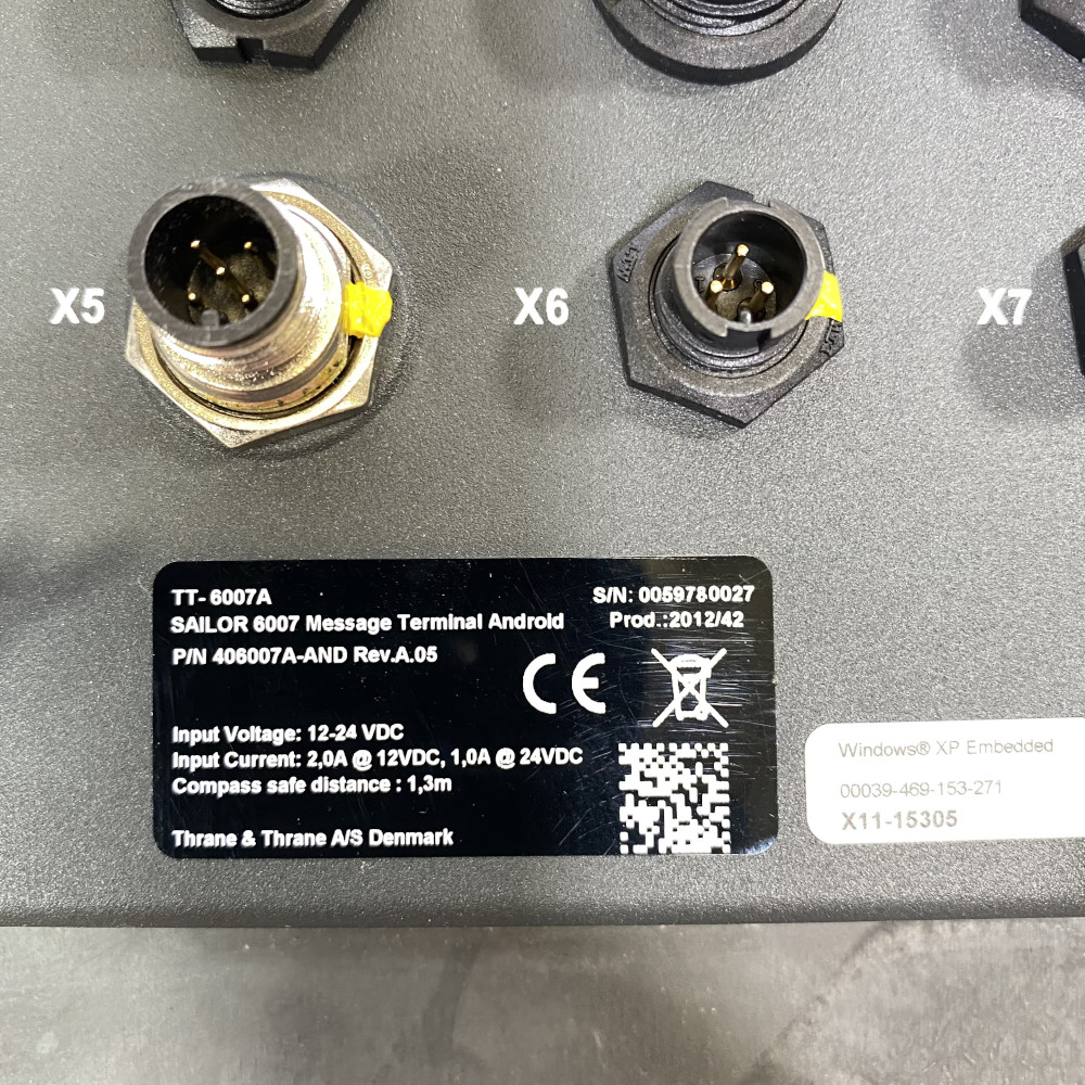 Sailor Cobham Thrane & Thrane TT-6007A 406007A Message Terminal *NEW ...