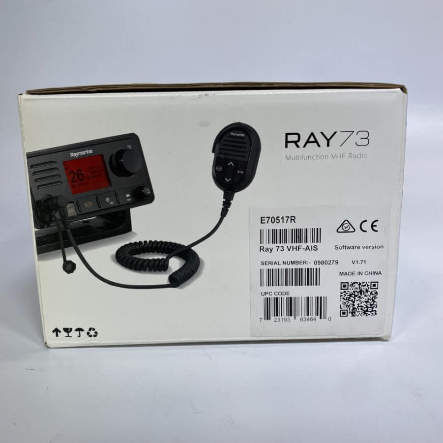 Raymarine Ray73 *Factory Reman* E70517R Marine VHF w/ AIS & Loud Hailer ...