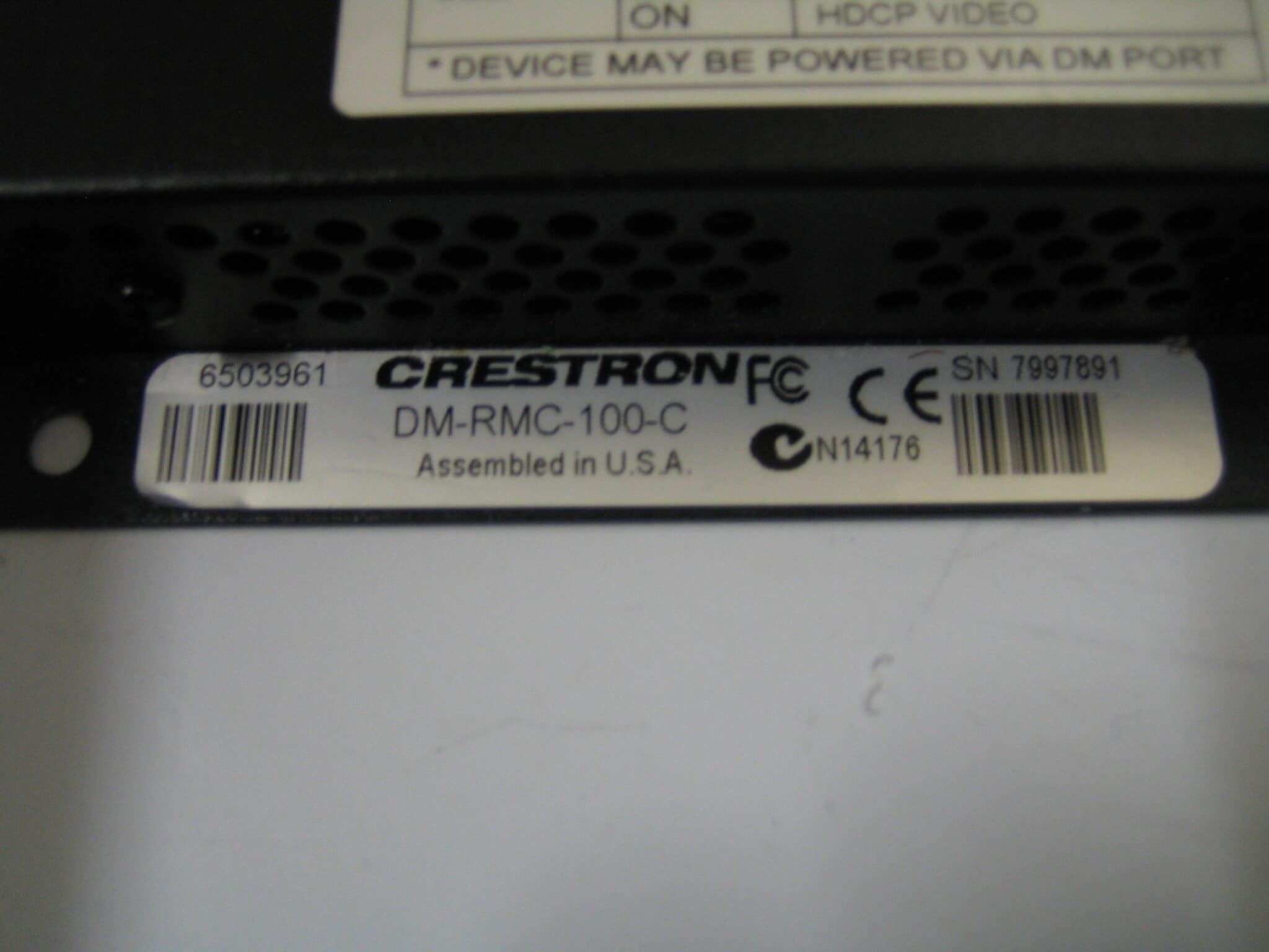 Crestron DM Room Controller, DM-RMC-100-C bundled with 24v Power supply ...