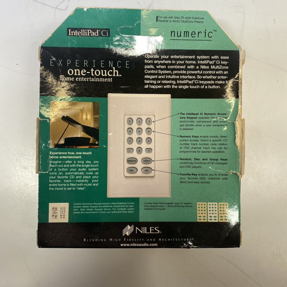 Niles Intellipad Ci Numeric One-Touch Accessory Keypad - New Old Stock ...