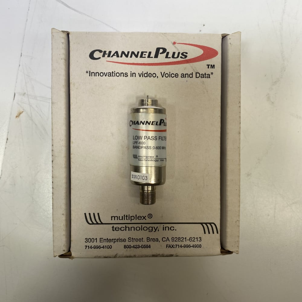 Channel Plus LPF-600 Low-Pass Filter 0 Mhz To 600 Mhz **NEW OLD ...