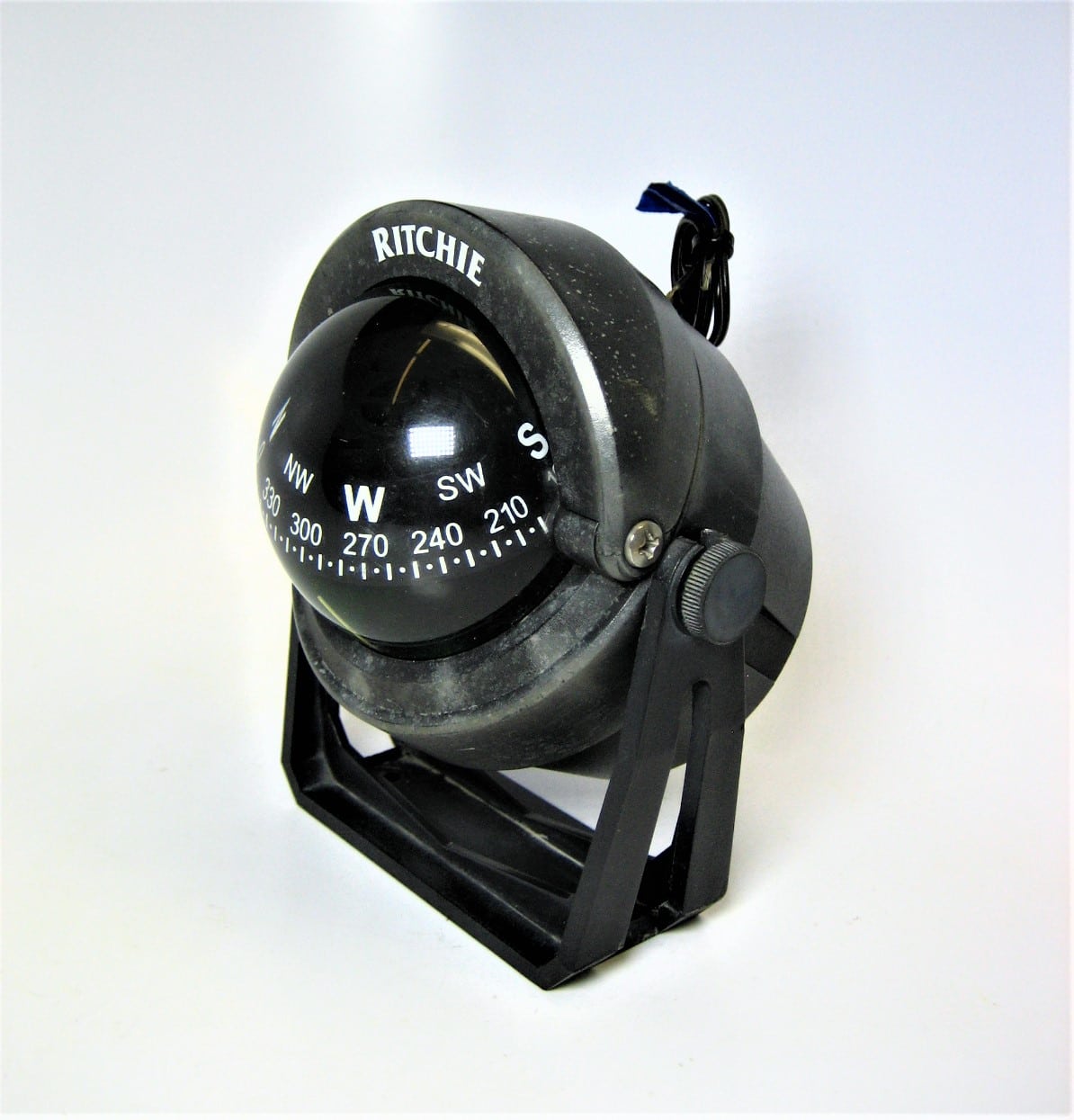 Ritchie B-51 Black Explorer Compass w/ Green LED Bulbs & Bracket Mount ...