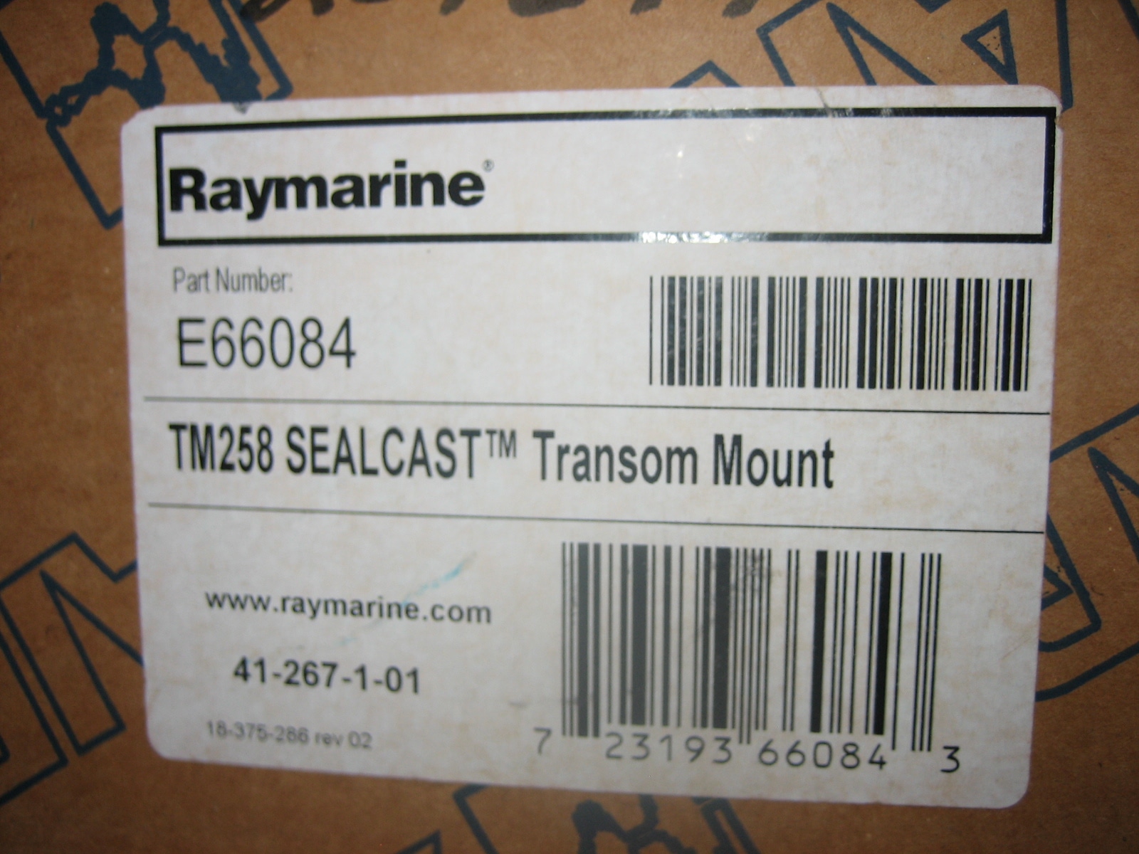Raymarine Airmar E66084 TM258 Transom Mount Transducer *NEW OLD STOCK ...