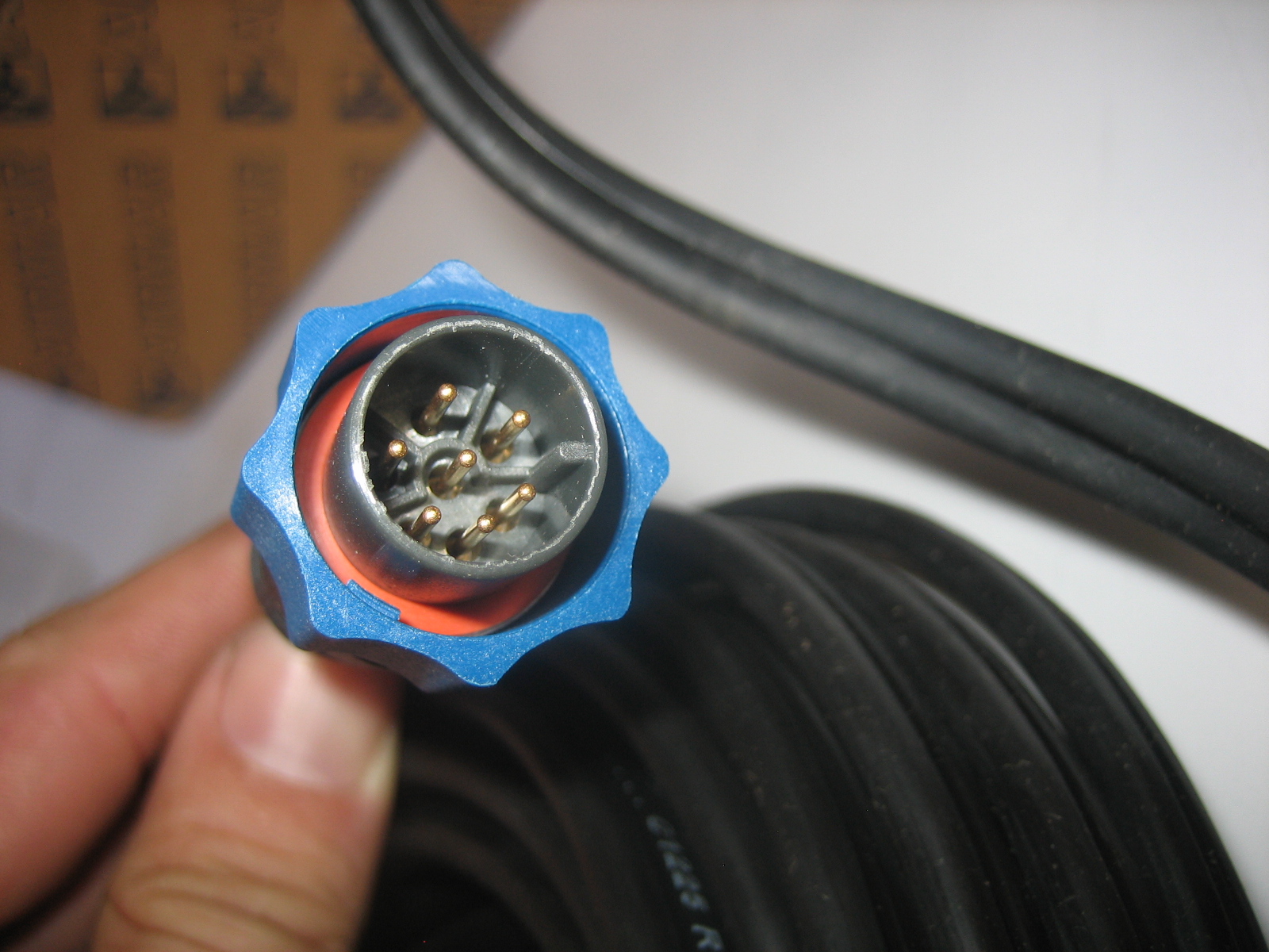 Simrad Lowrance B&G Airmar B744V Transducer *NEW* 7-Pin Blue BL 000 ...