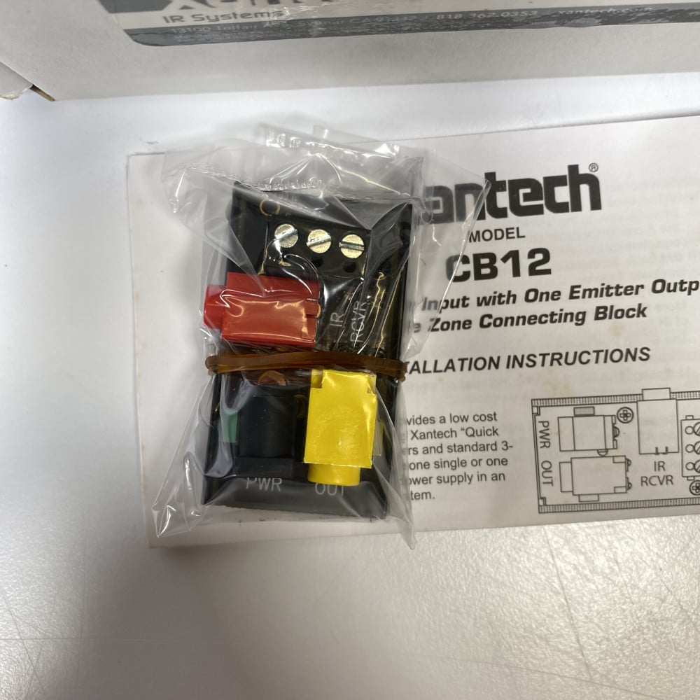 Xantech CB-12 IR Single Zone Connecting Block 1 in 1 out - *NEW* - Max ...